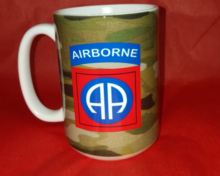 82d Full Color Mug with Paratroopers - 82nd Airborne Division Museum